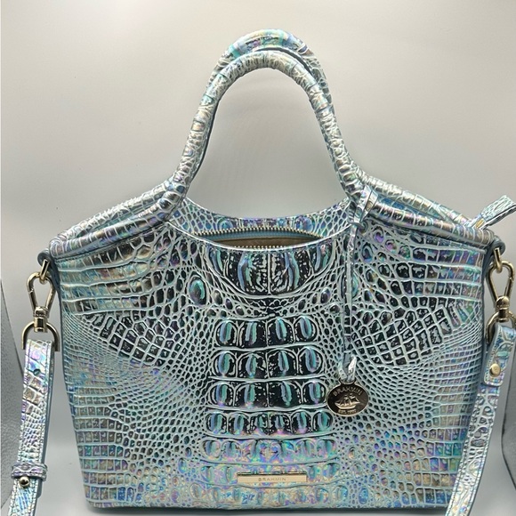 Brahmin | Bags | Brahmin Crocodile Embossed Shoulder Bag | Poshmark